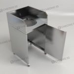 Cheong SS | CWB-SCOD — Single Hole Open Door Counter Waste Bin