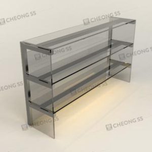 Cheong SS | GSD-TSD — Triple Tier Slanted Glass Display Show Case